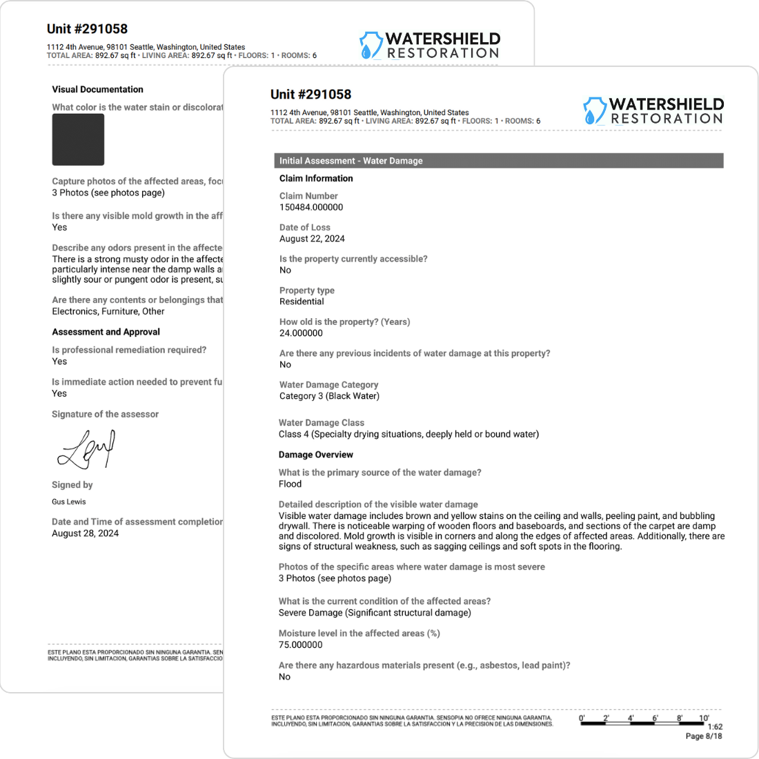 Water Mitigation Documentation Software