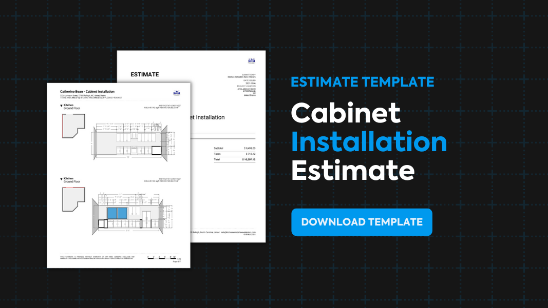 Kitchen Cabinet Installation Estimate PDF Template (Free Download)