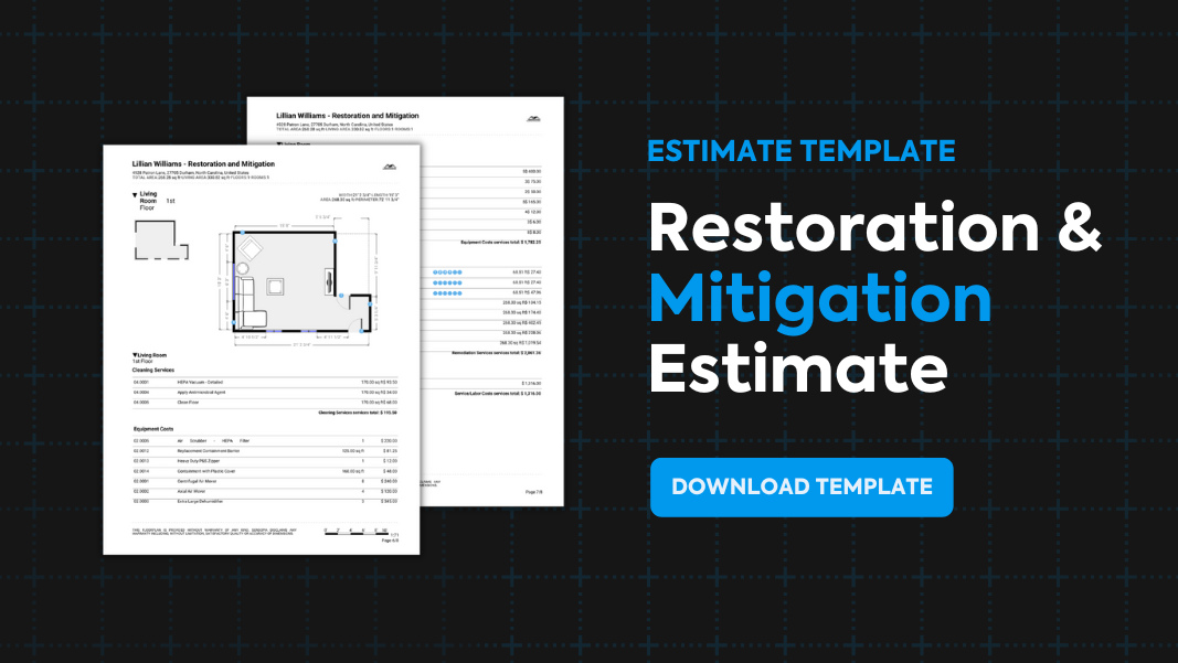 Water Damage Restoration Estimate Template (Free Download)