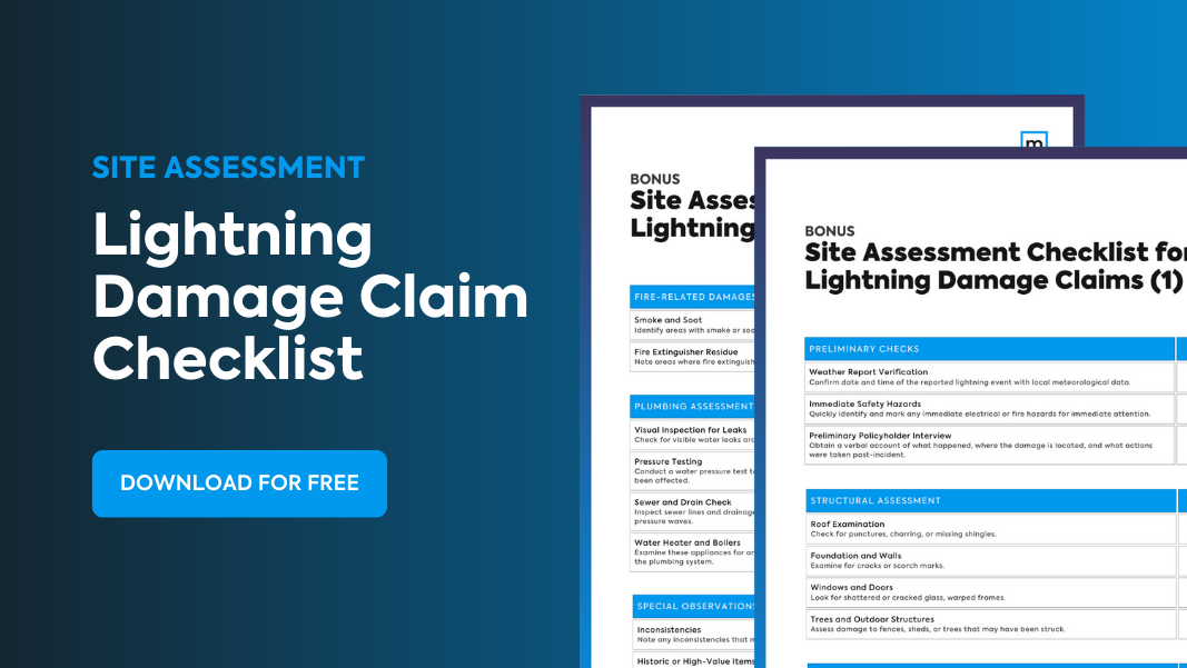 Free Download: The Claims Adjuster's Checklist for Lightning Damages